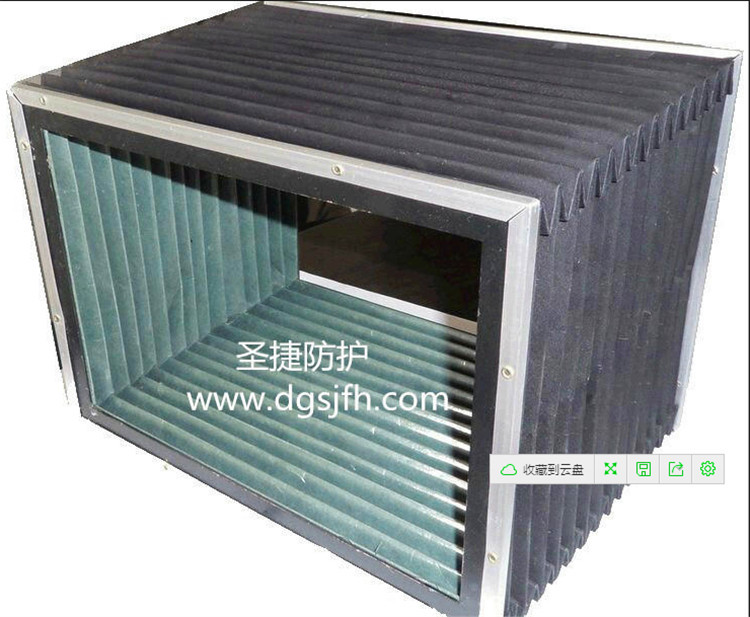 dust protective bellows made with metal frame +PVC +fiber cloth cover ...