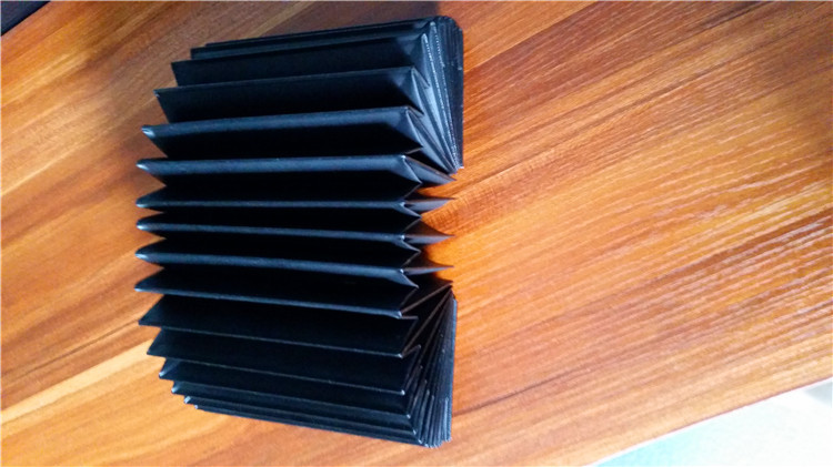 Heat-sealed &folded bellows fabric +PVC for any kind of machine dust covers
