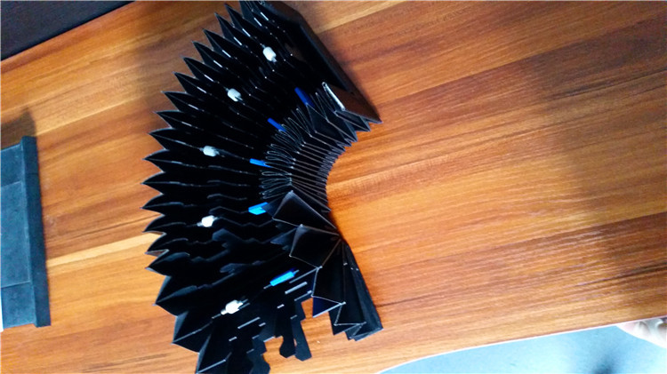 Heat-sealed &folded bellows fabric +PVC for any kind of machine dust covers