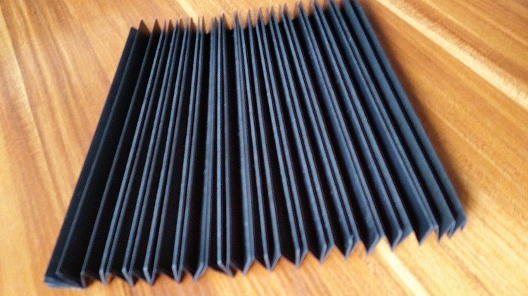Heat-sealed &folded bellows fabric +PVC for any kind of machine dust covers