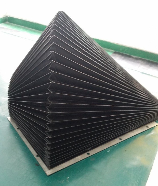 Heat-sealed &folded bellows fabric +PVC for waterjets cutting machine