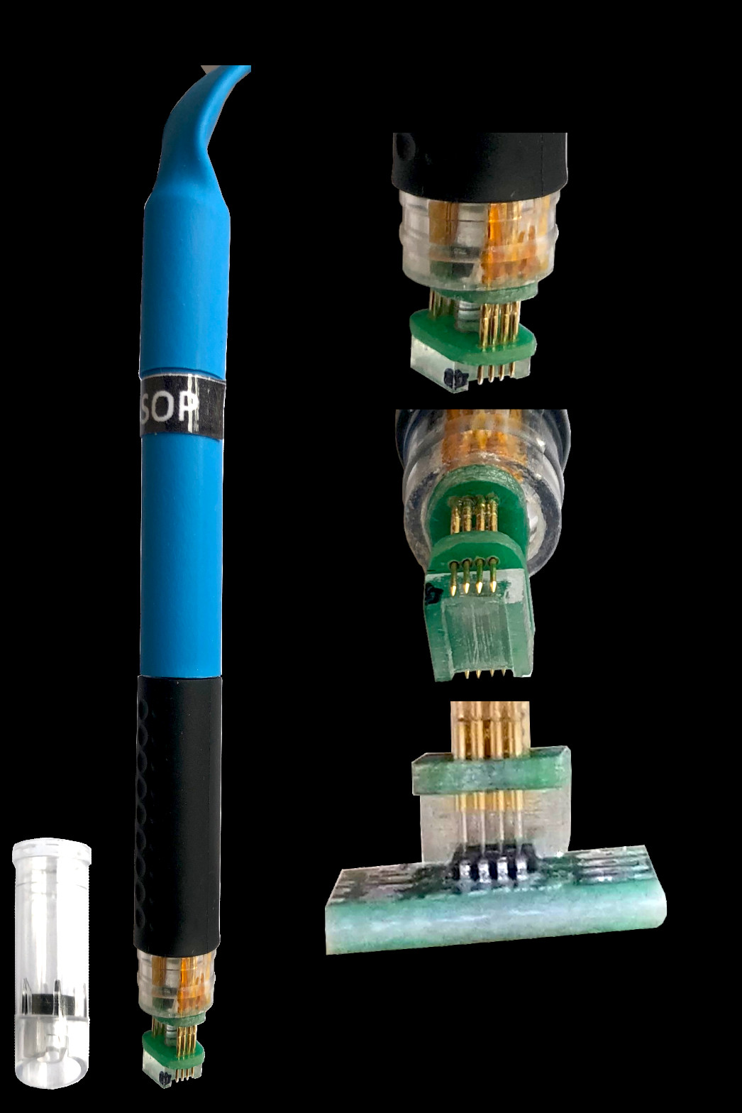 TSSOP 8 MSOP 8 POGO PIN ADAPTER with guide cap for in-circuit digiprog ...